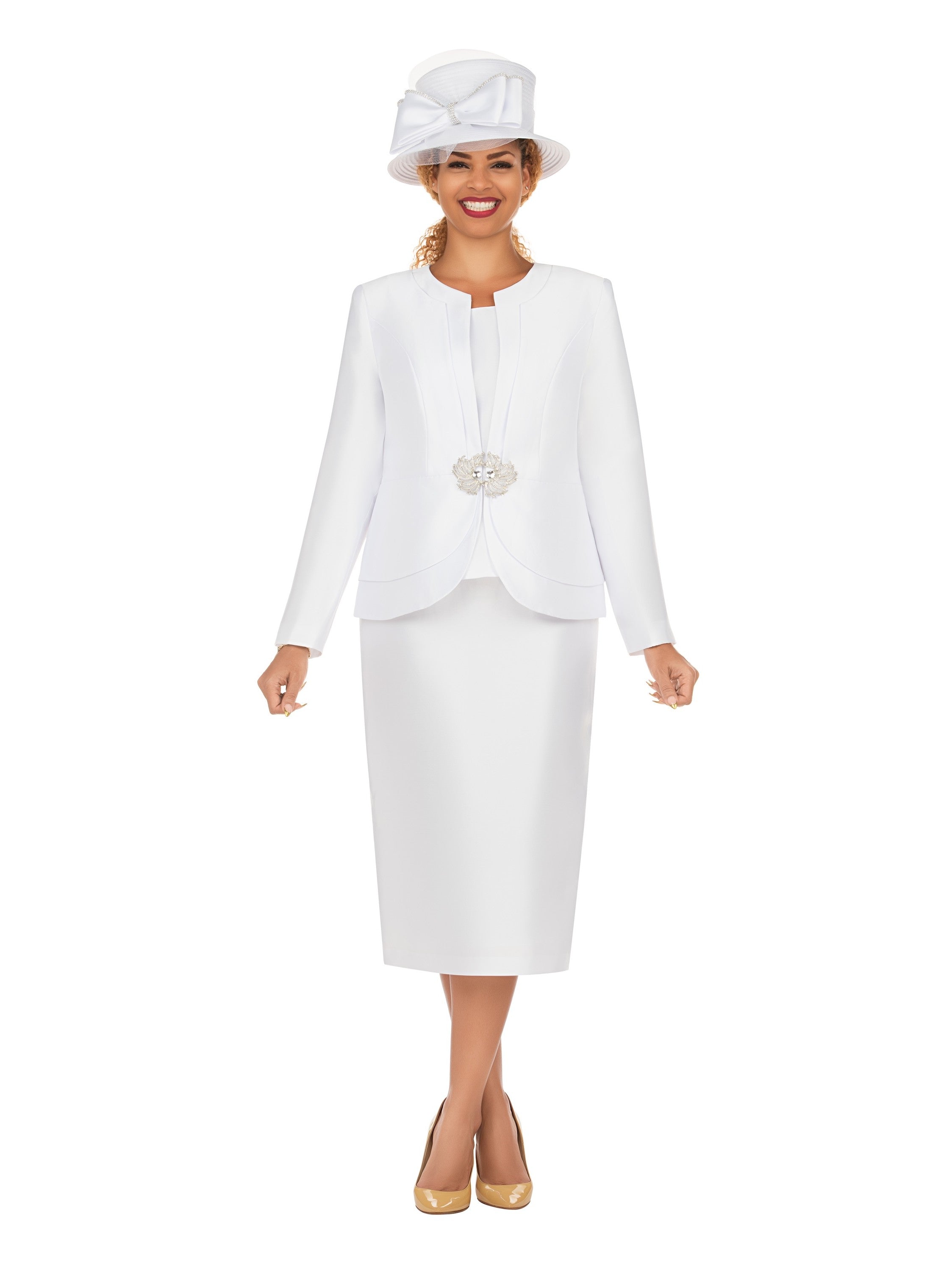 3pc Silky Twl Skt Suit w/ Layered Designs – Giovanna Apparel