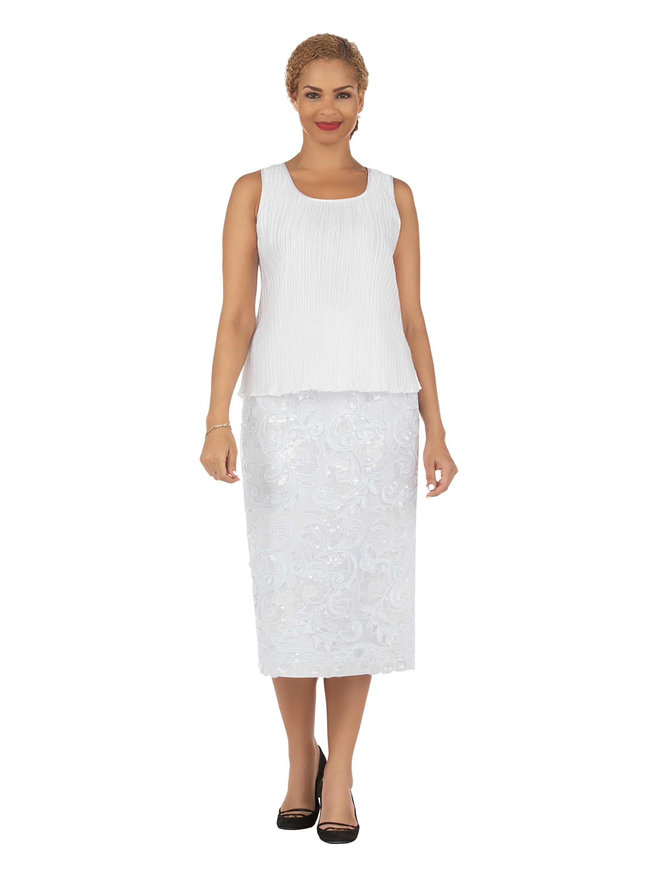 Vertical Pleats Satin Camisole – Giovanna Apparel